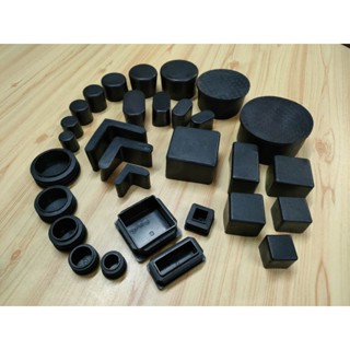 Table and chair leg cover black rubber footing rubber PVC tips L-angle ...
