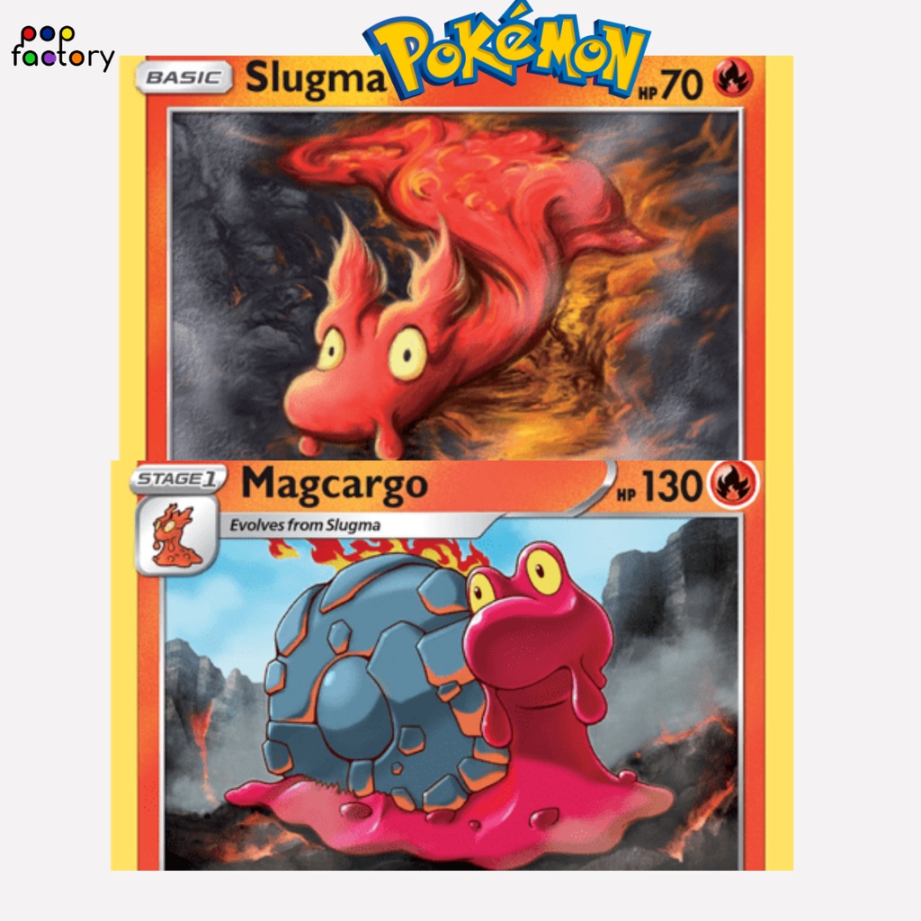 Slugma & Magcargo Pokemon Cards TCG (2nd Gen Pokemon) | Shopee Philippines