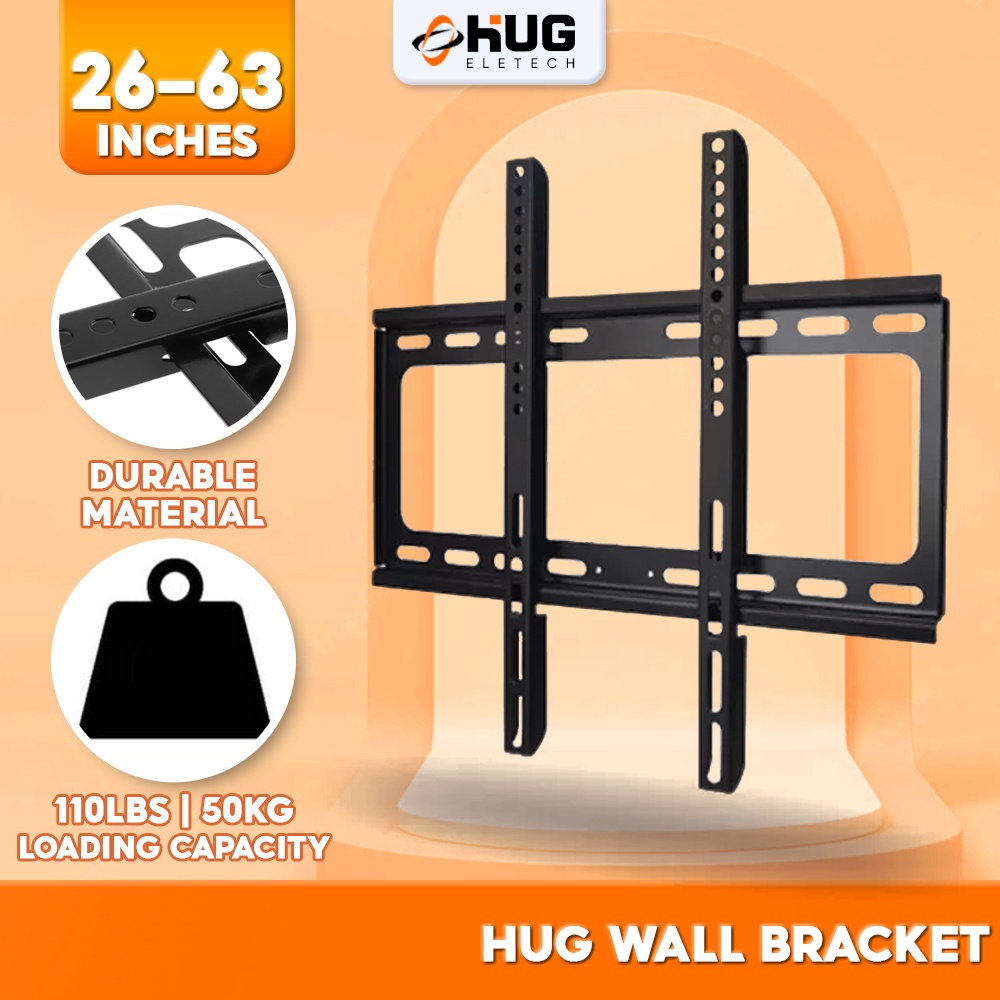 HUG Universal Wall Bracket , Mount for 26 Inches To 63 | 26-63 | Shopee ...