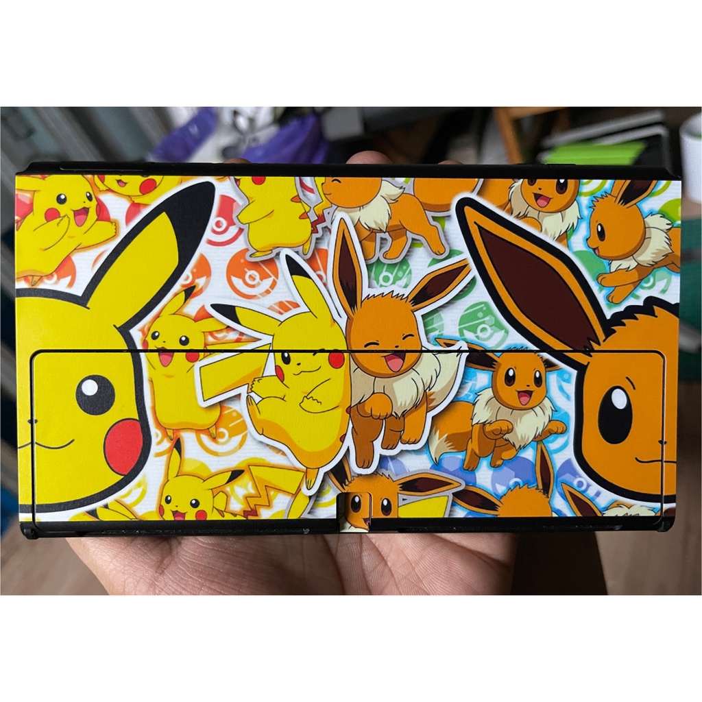 Pikachu Eevee Rear Tablet Nintendo Switch Oled Skin | Shopee Philippines