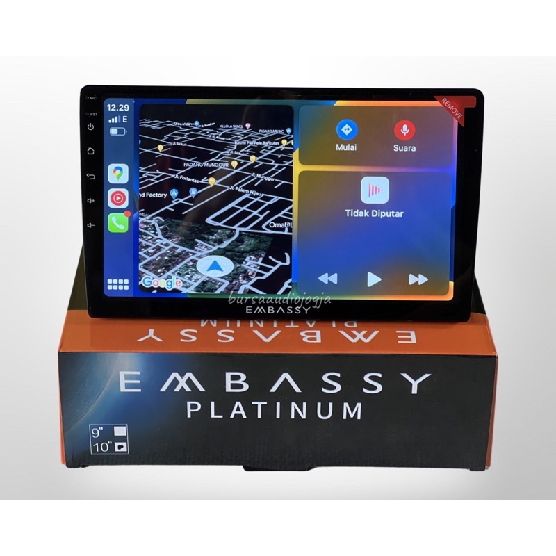 Double din embassy Android Head Unit 10 inch RAM 2/32 Platinum Neptunus ...