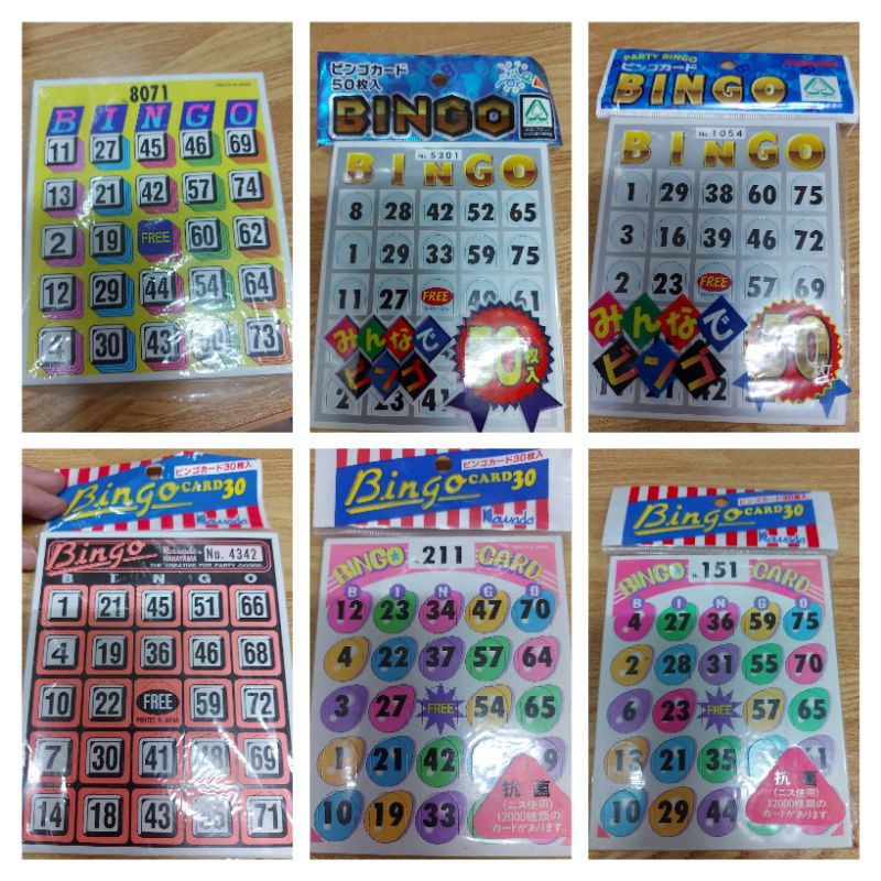 japan bingo card (30 and 50 pcs) | Shopee Philippines