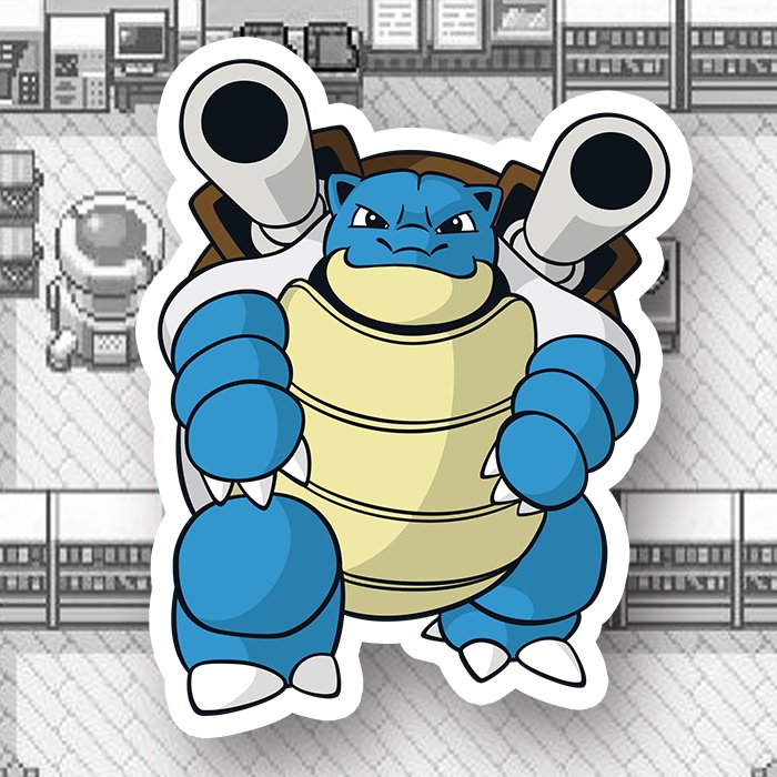 Vinyl Waterproof Laminated Pokemon Stickers | Blastoise Bulbasaur ...