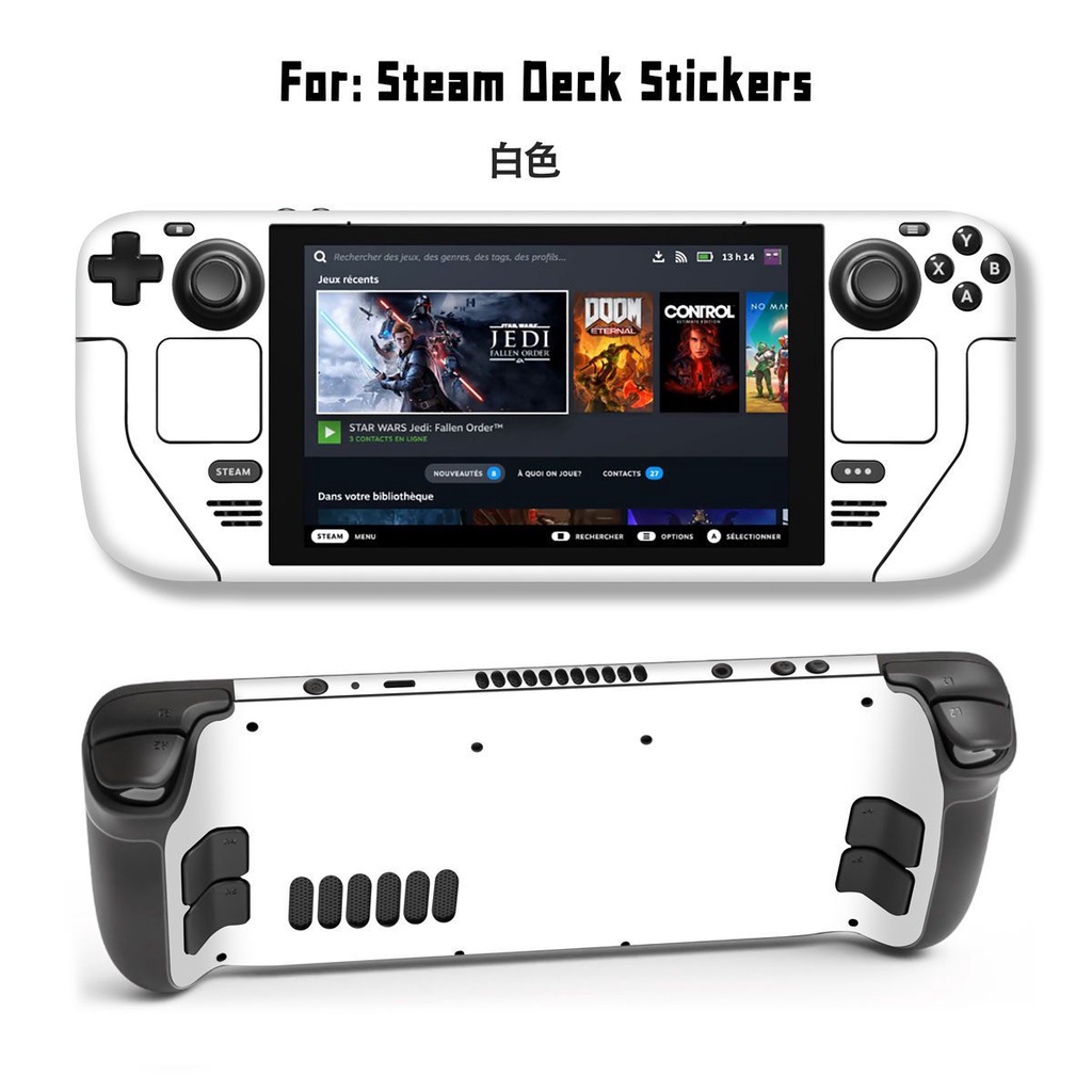 Aesthetic Cartoon Steam Deck Full Set Protective Skin Decal for Steam ...