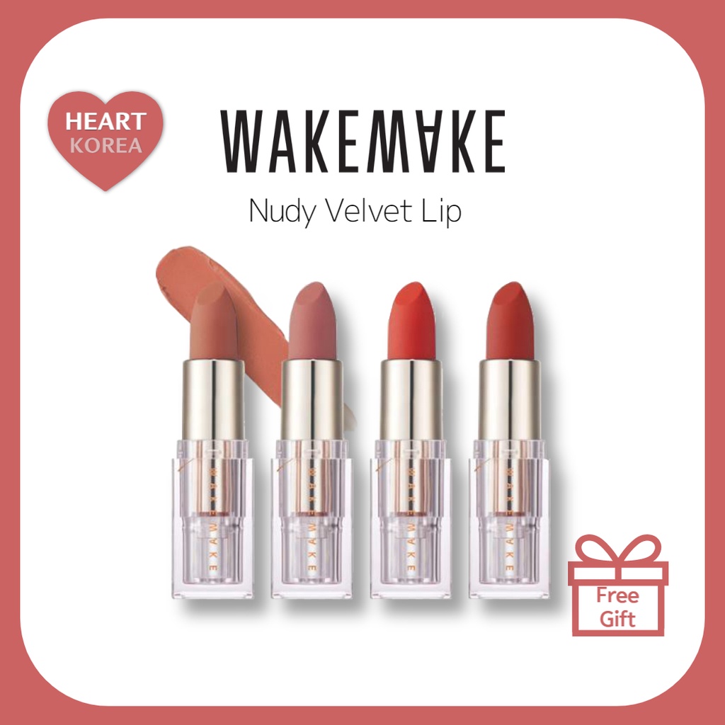 WAKEMAKE Nudy Velvet Lip / Lipstick | Shopee Philippines