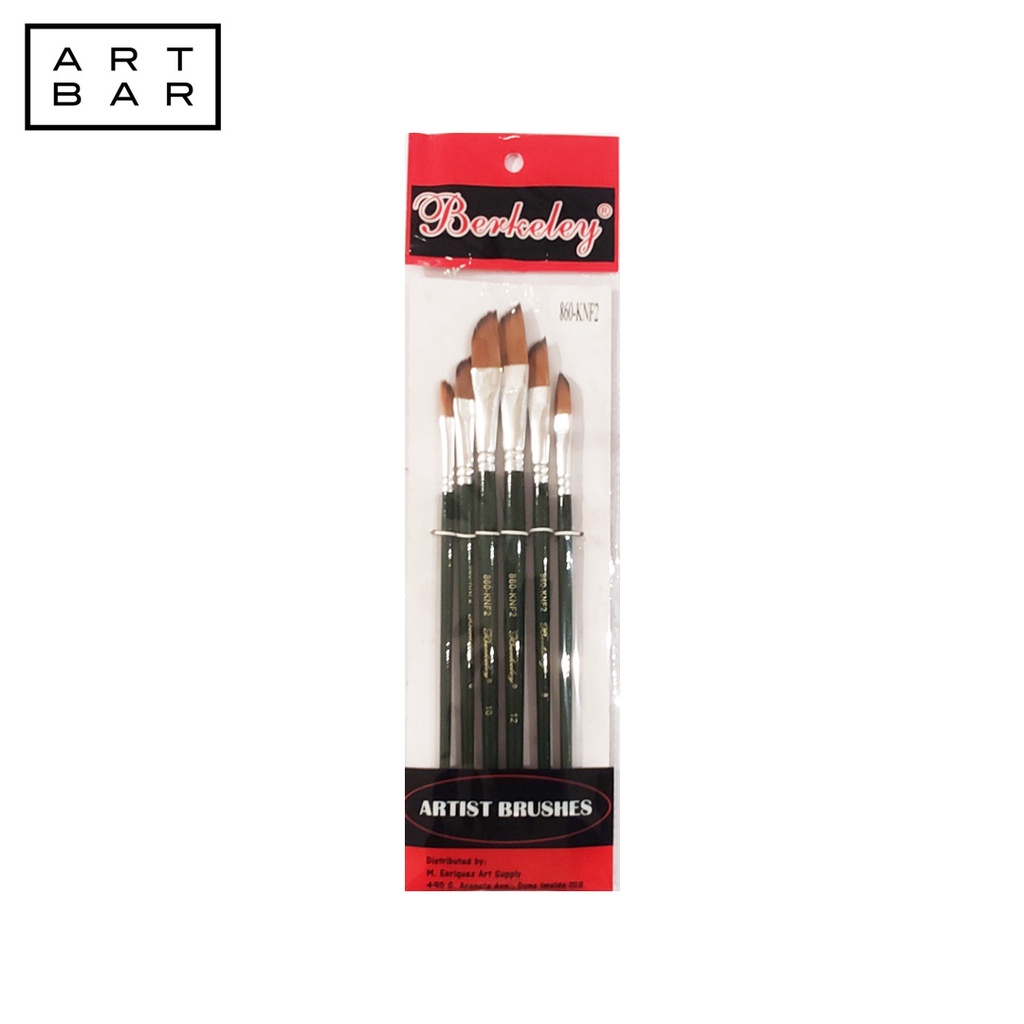 Berkeley Brush Set 860-Knf2 6'S Knife Shape Nylon (Paint Brush) - Art ...