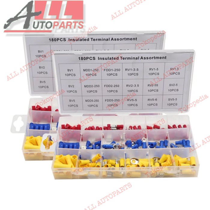 Copper Cable Connection Terminal Insulated Skun Cable Connector 180 Pcs ...