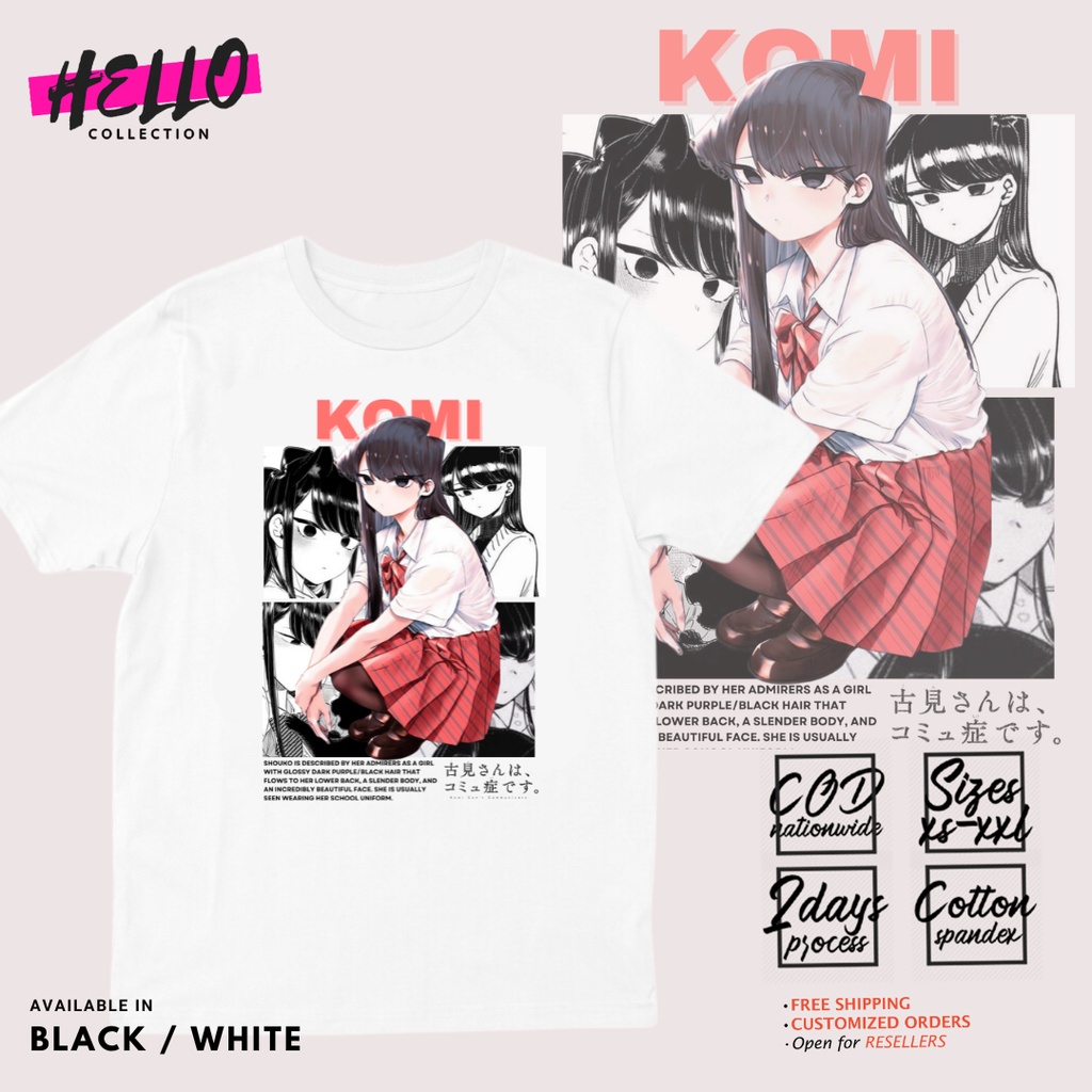 Komi Can't Communicate - Komi Shouko Waifu Anime Shirt ...