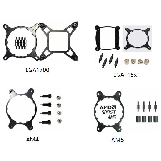 NZXT bracket mounting kit for LGA1700/LGA115x/1200/AM5/AM4 for Kraken ...