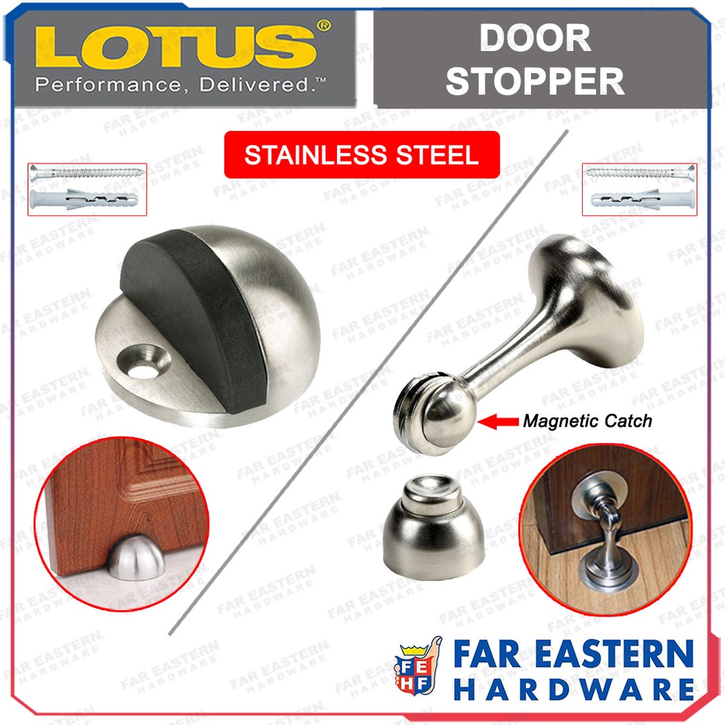 LOTUS Door Stopper Stop Stainless Steel LTVAR | Shopee Philippines