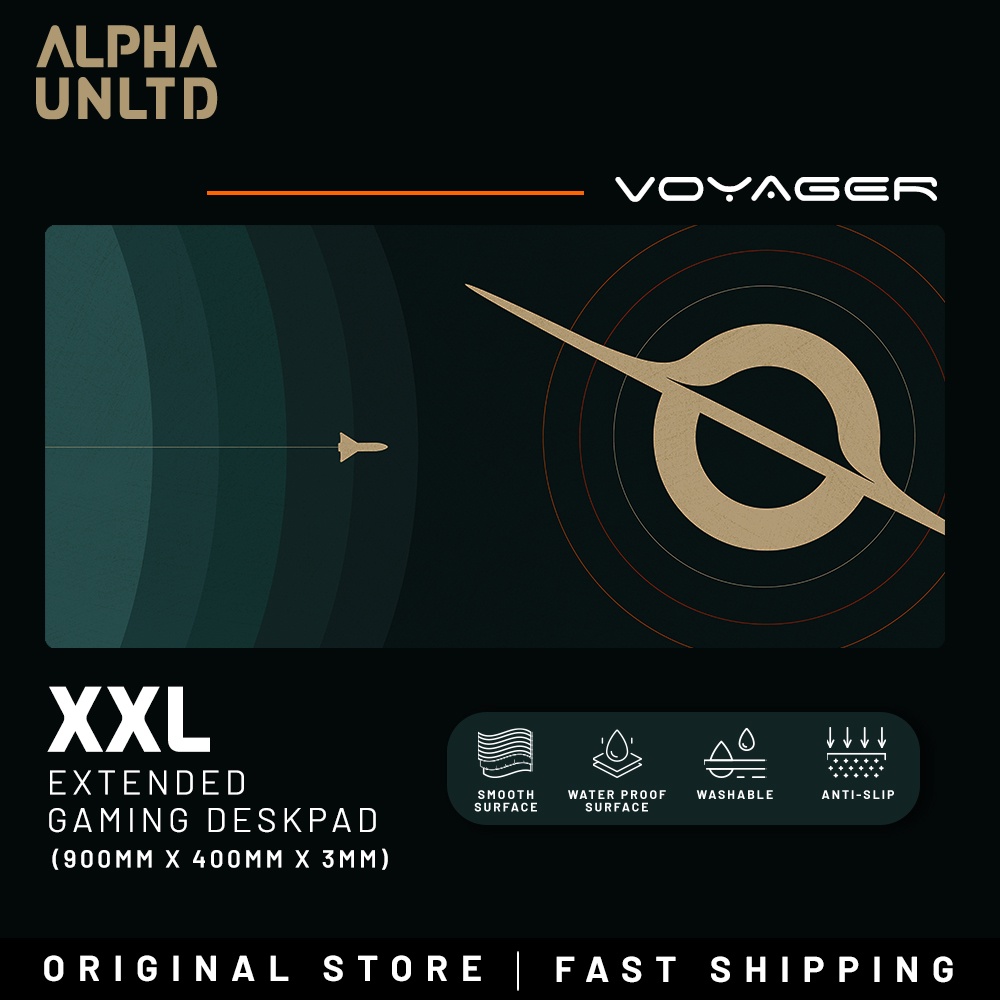 Alpha Unltd Gaming Mousepad XXL | Voyager | Standard (Speed-control ...