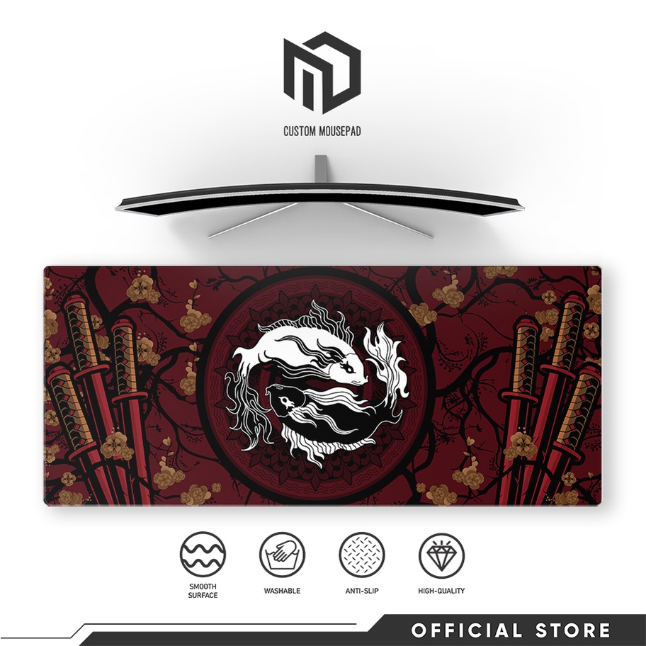 MD Mousepad | Yin and Yang | Extended Large Gaming Mouse pad Deskmat ...