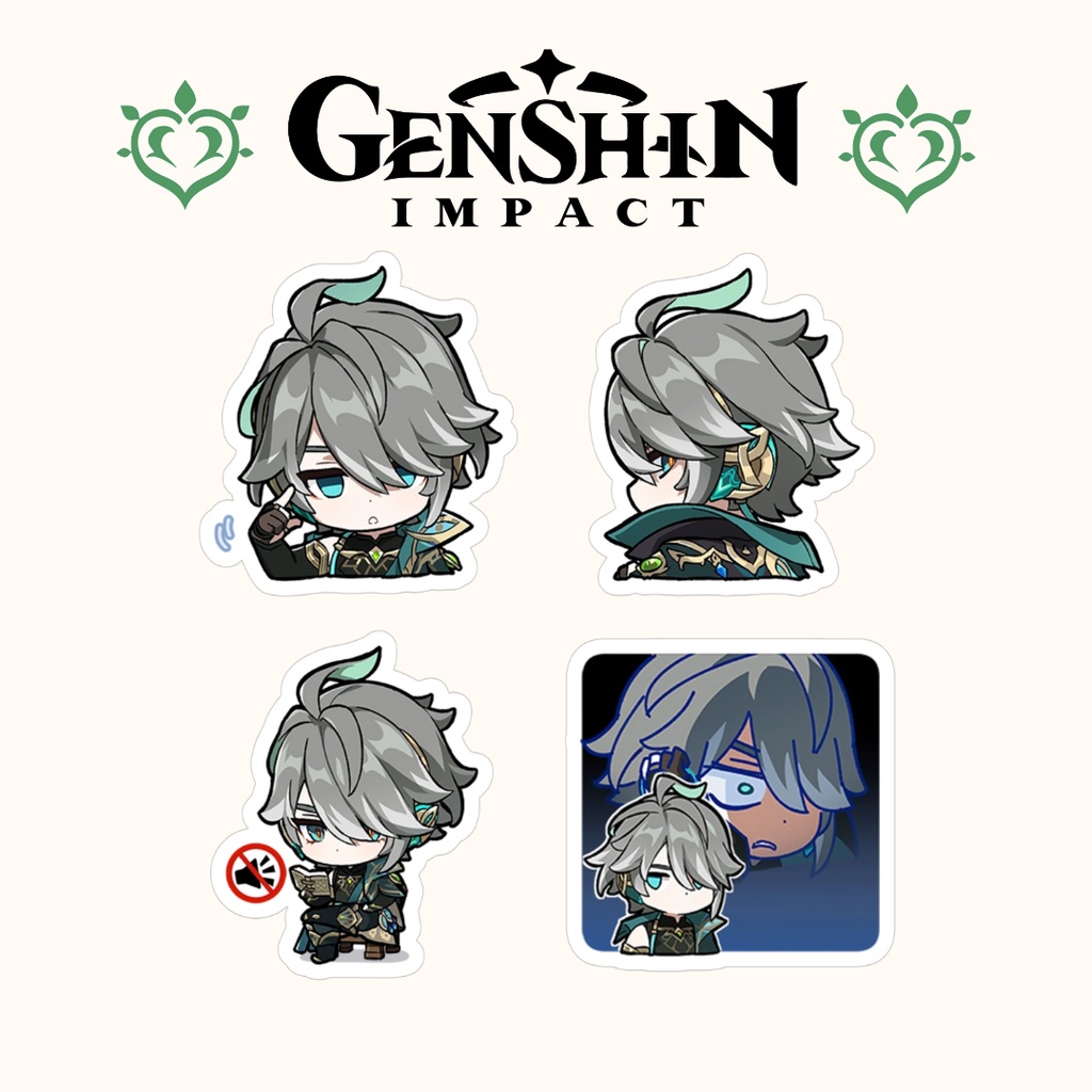 Genshin Impact Alhaitham Emoji Sticker Set (4pcs) | Shopee Philippines