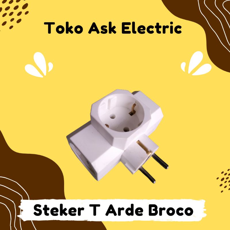 T Grounded Plug Broco Dutron Yadi Electric SNI Brass/Electric Tool Plug ...