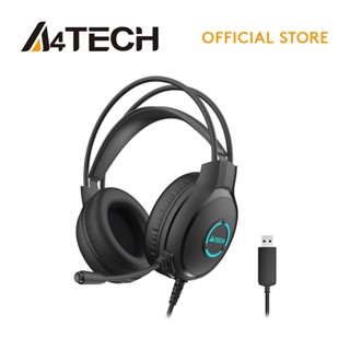A4Tech FH300U Neon Illuminate LED Backlit Stereo Noise Canceling Wired ...