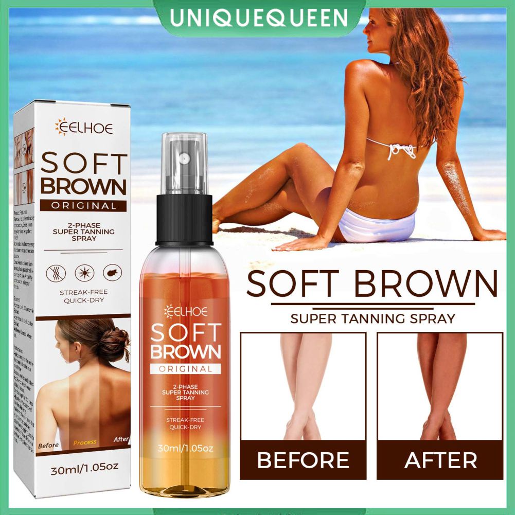 Eelhoe Skin Self Tanning Spray Fast Body Self Tanner Fake Tan Tanning Accelerator Natural ...