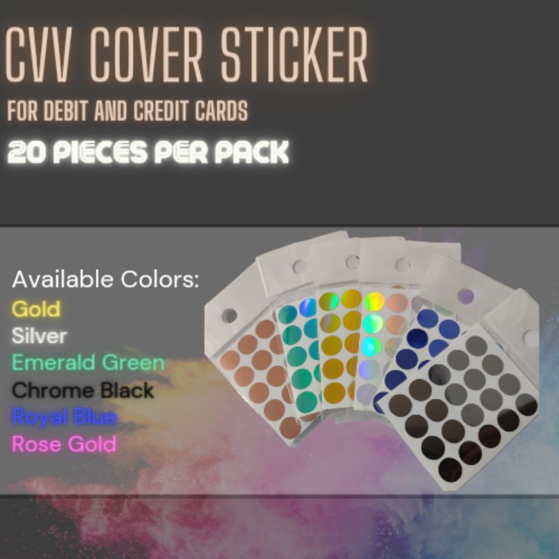 20 Pieces CVV Cover Sticker For Debit and Credit Cards | Shopee Philippines