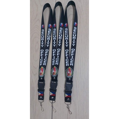 SECURITY GUARD ID LACE LANYARD/BLACK | Shopee Philippines