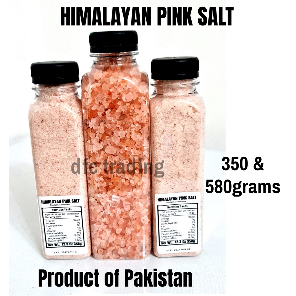 PINK OR BLACK HIMALAYAN COOKING EDIBLE SALT FROM PAKISTAN 350/580G BY ...