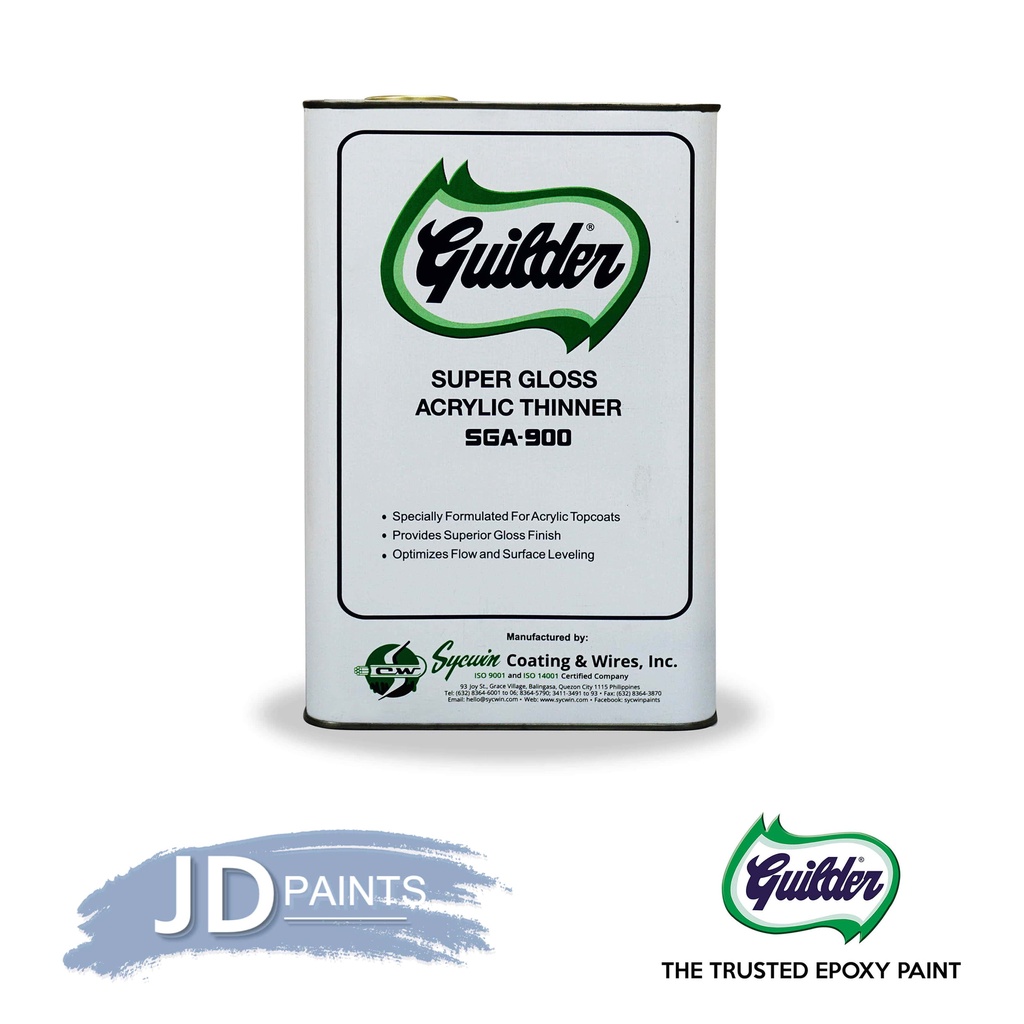 Guilder Super Gloss Acrylic Thinner SGA-900 4L | Shopee Philippines