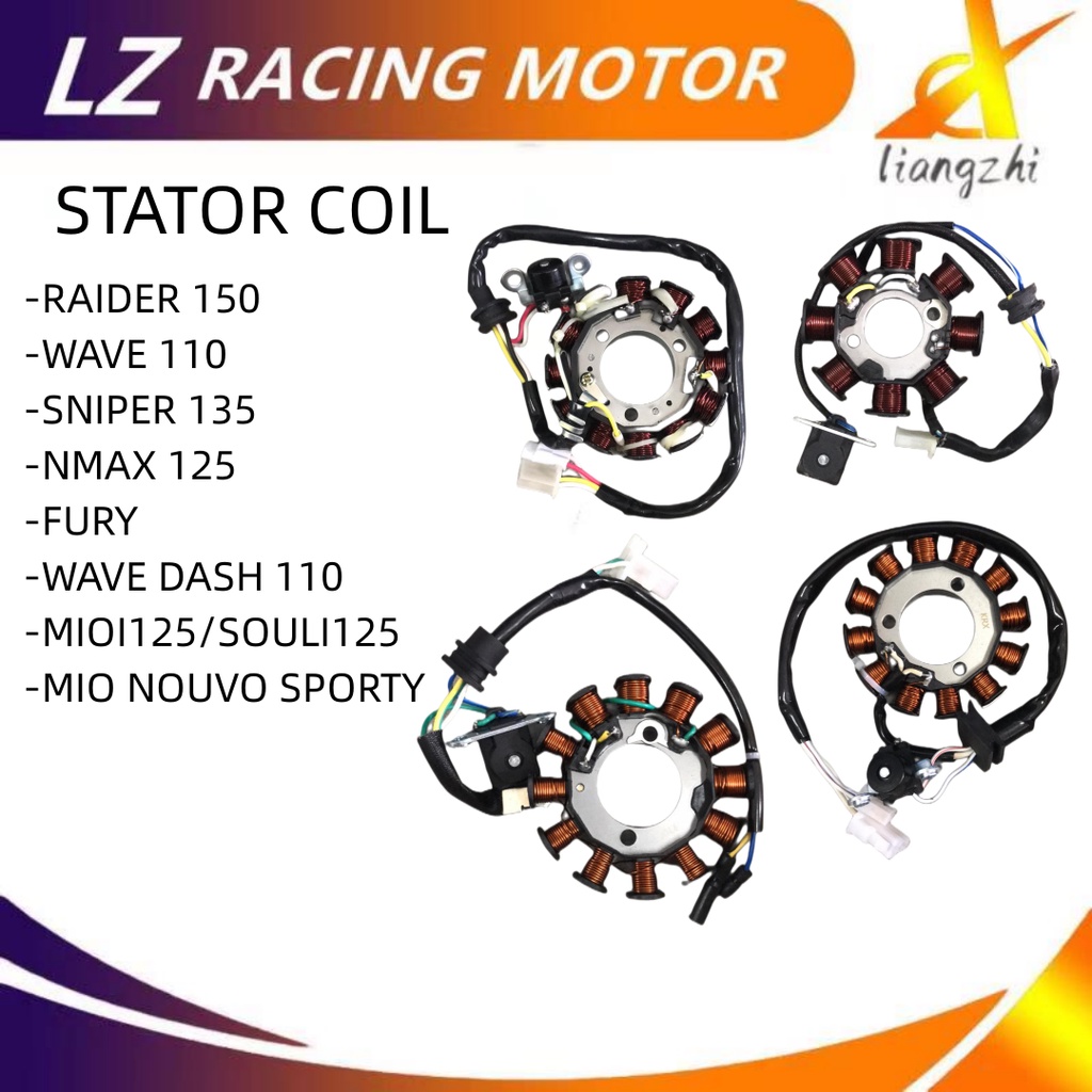 MOTORCYCLE PARTS STATOR COILS FOR MIO SPORTY/NMAX/ DASH 110 / FURY ...