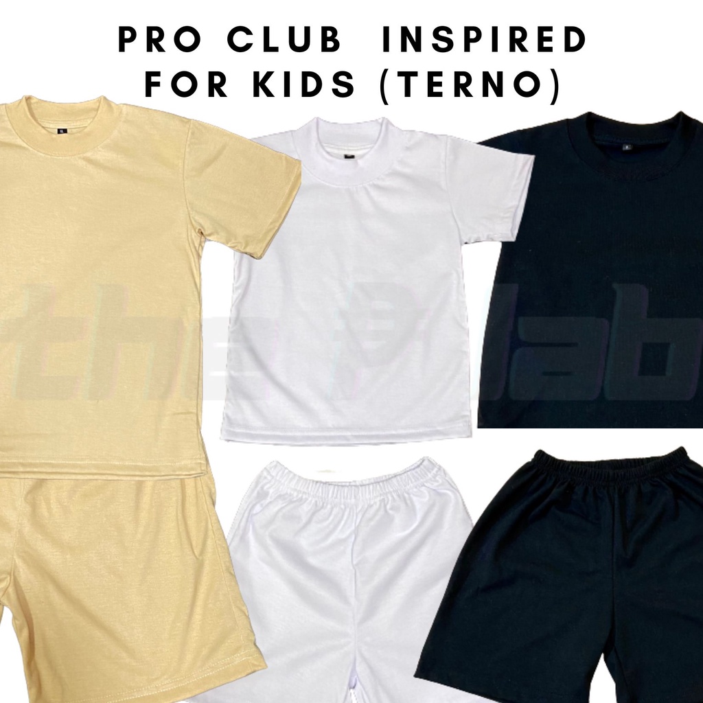 Pro Club Inspired Crew Neck Shirt and Shorts for kids ( KIDS TERNO ...