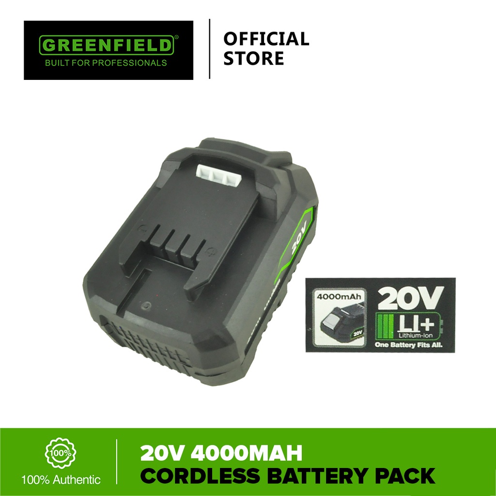 Greenfield Li-Ion 20V 4000mAh Battery - Power Tools/Accessories ...