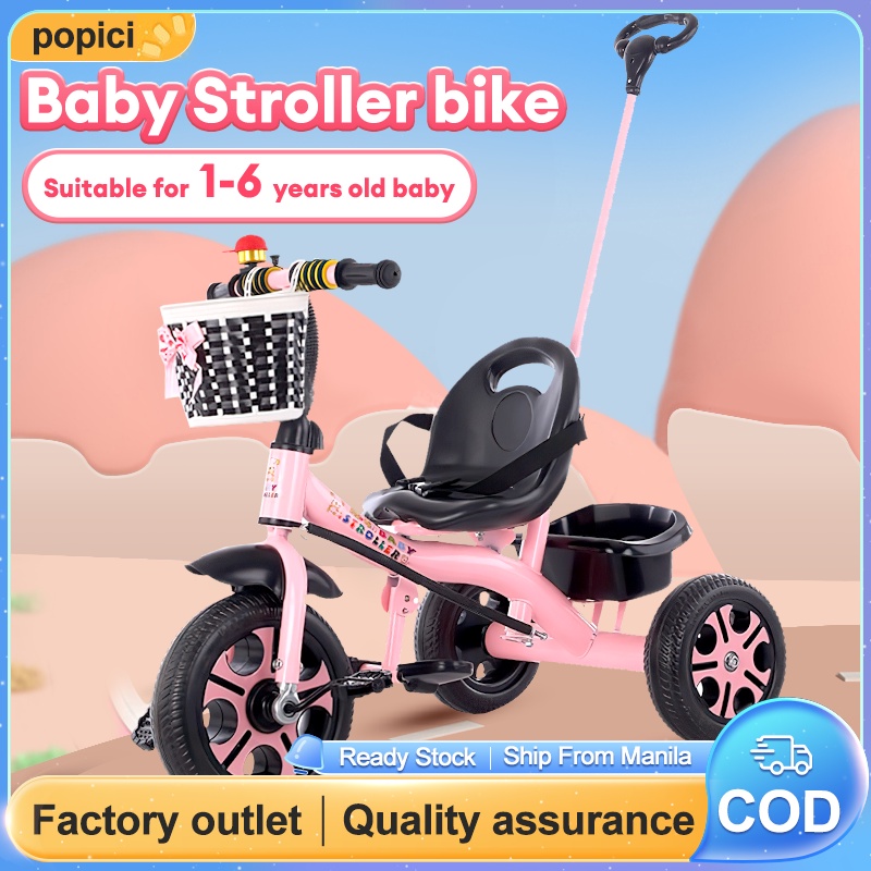 Tricycle Baby Walker Bicycle for children Stroller kids bike stroller ...