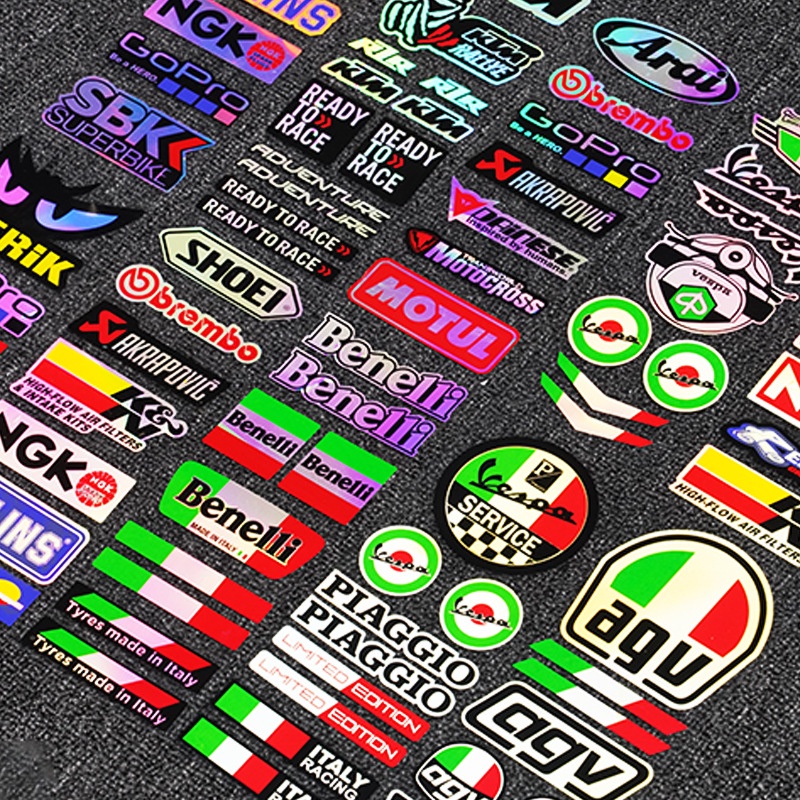 1 Set Reflective Motorcycle Side Strip Bike Helmet Sticker Car Vinyl ...