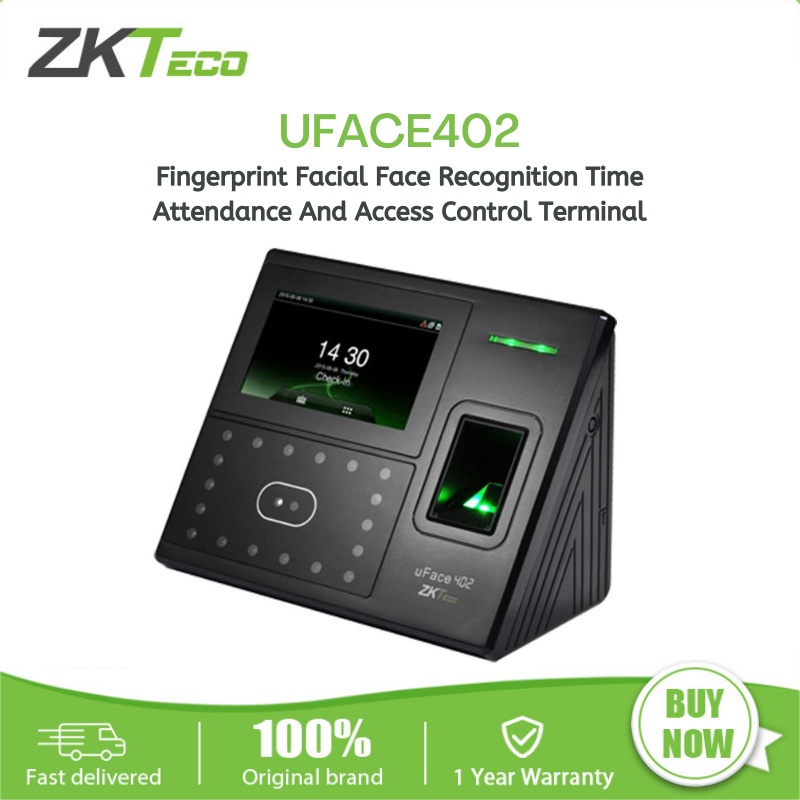 ZKTeco uFace SERIES/ID Fingerprint Facial Face Recognition Time ...