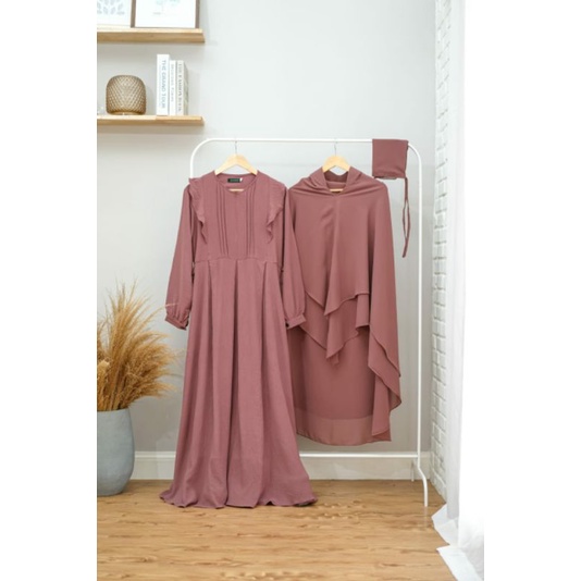 Esme SET BY MUMTAZ HIJAB | Gamis SET SYARI Veil JUMBO Material Latest ...