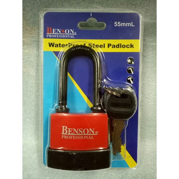 WATER PROOF BENSON STEEL PADLOCK | Shopee Philippines