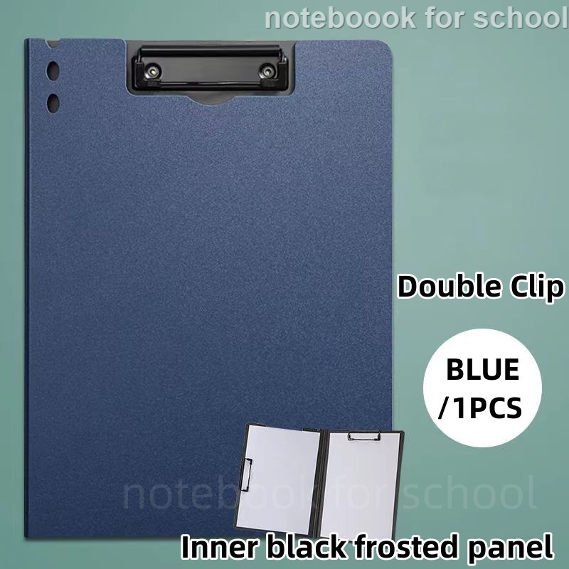 NFS A4 Document Folder File Folders Clip Board Horizontal Double Clip ...