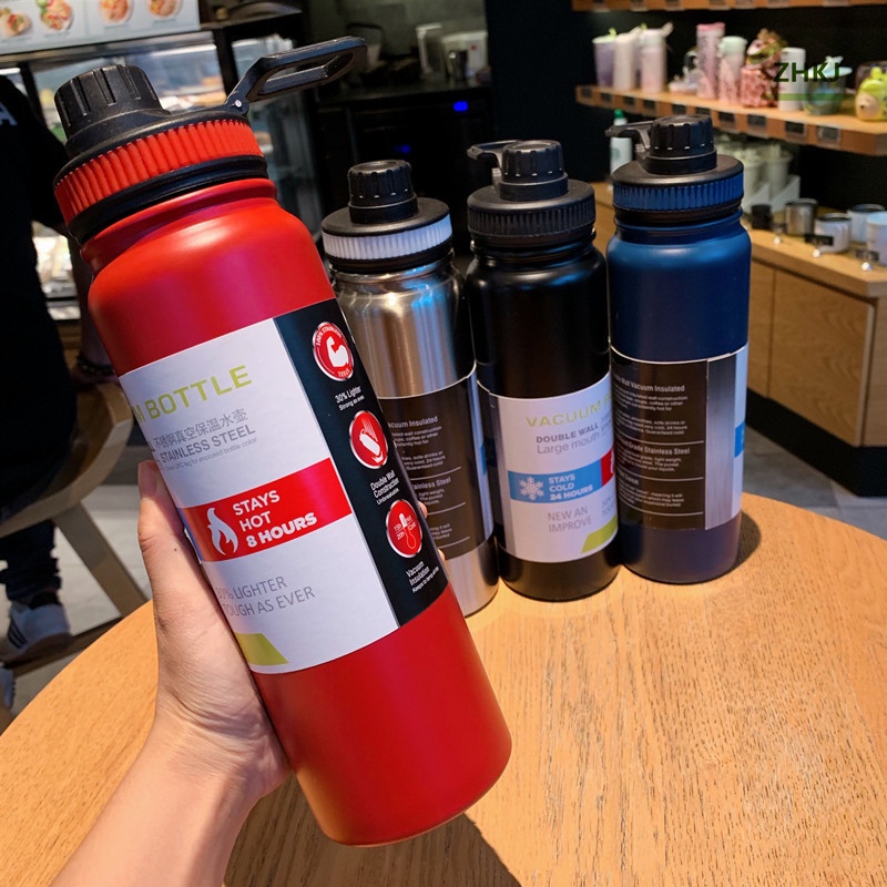 LZ 800ML Tumbler Insulated Vacuum Bottle Stainless Steel Thermos Water Bottle | Shopee Philippines