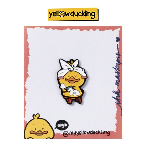 ENAMEL PIN - ITIK MANDI - YELLOW DUCKLING MR. ITIK - BROOCH / PIN ...