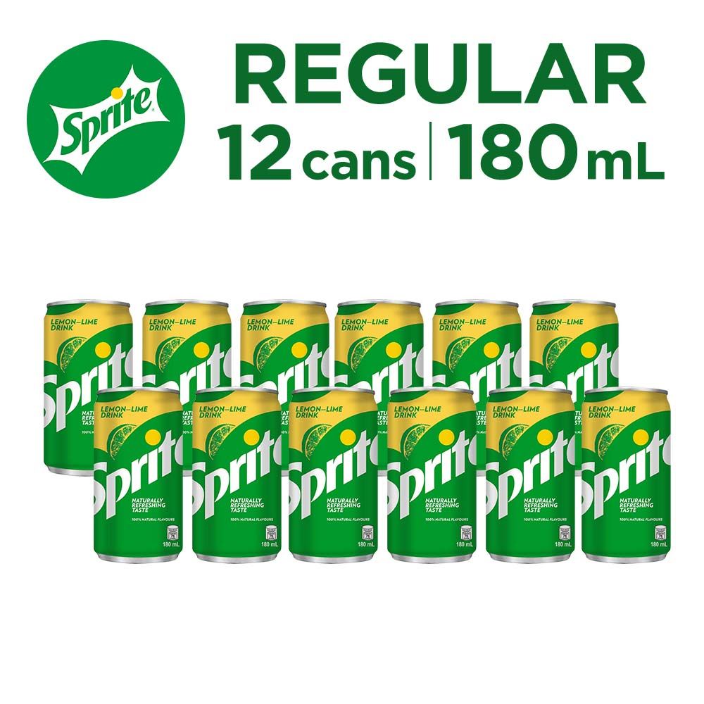 Sprite Regular Mini Cans 180ml - Pack of 12 | Shopee Philippines