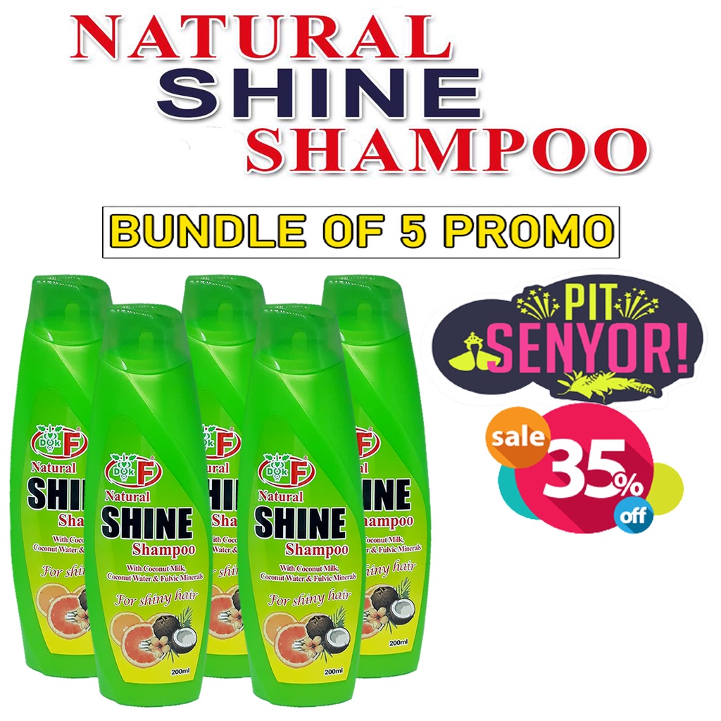 BUNDLE OF 5 - NATURAL SHAMPOO 200ML | Shopee Philippines