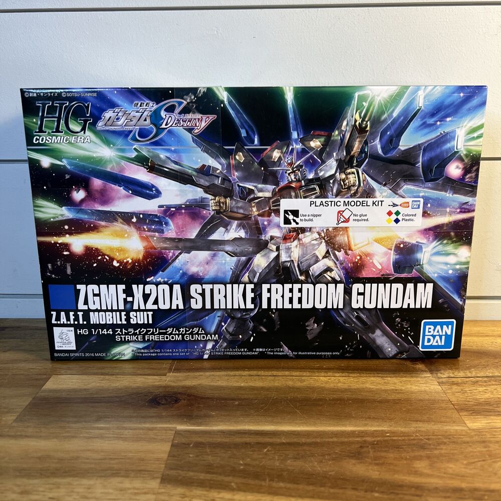 Bandai HG ZGMF-X20A Strike Freedom Gundam ZAFT Mobile Suit Kit 1/144 ...