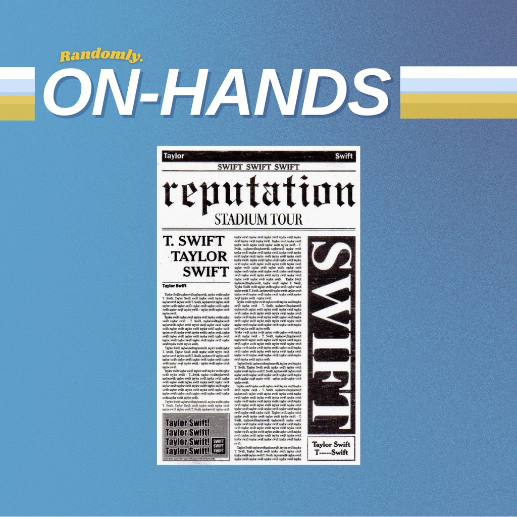 Taylor Swift - reputation Stadium Tour Confetti | Shopee Philippines