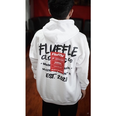 Fluffle Clothing Deterrent Hoodie (White) | Shopee Philippines