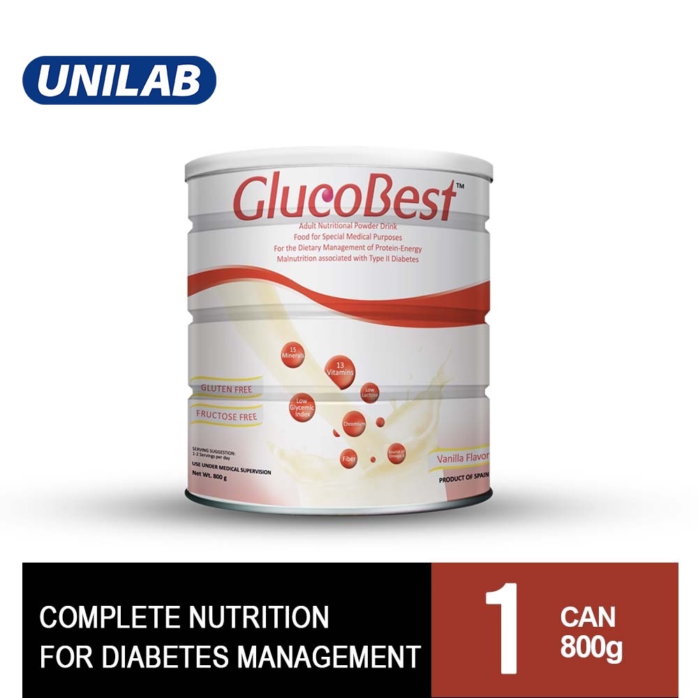 Glucobest Vanilla 800g Milk for Diabetic Adult Nutrition | Shopee ...