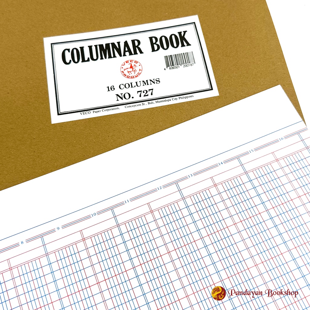 Veco Columnar Book (No. 707/ 727/ 747 3, 4, 5, 6, 8, 10, 12, 14, 20, 24 ...