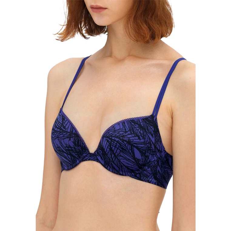 Calvin Klein Underwear CK Liquid Touch Push Up Plunge Bra Violet | Shopee Philippines