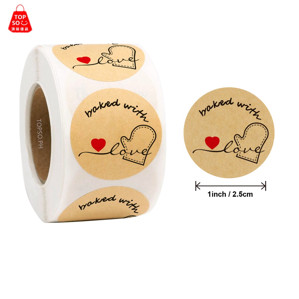 TOPSO 500pcs/roll Stickers Per Roll Stylish Cake Baking Stickers ...