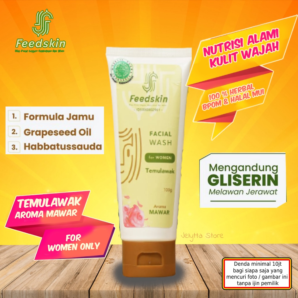 MAWAR Feed Skin Salina Herbal I Feed Skin Natural Facial Wash Temulawak ...