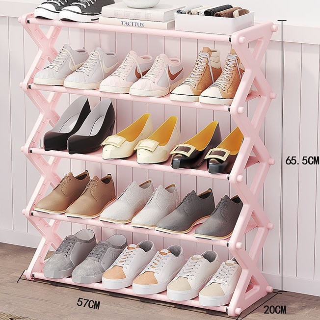Mylife Creative X-shaped shoe rack, simple shoe rack, simple shoe rack ...