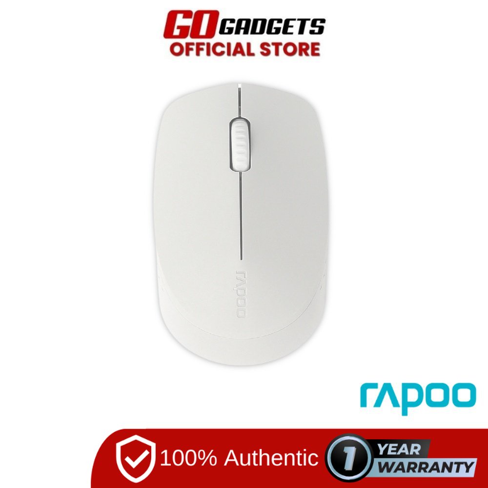 Rapoo M100 Silent Mouse 2.4Ghz & Bluetooth Multi-Mode Light Grey ...