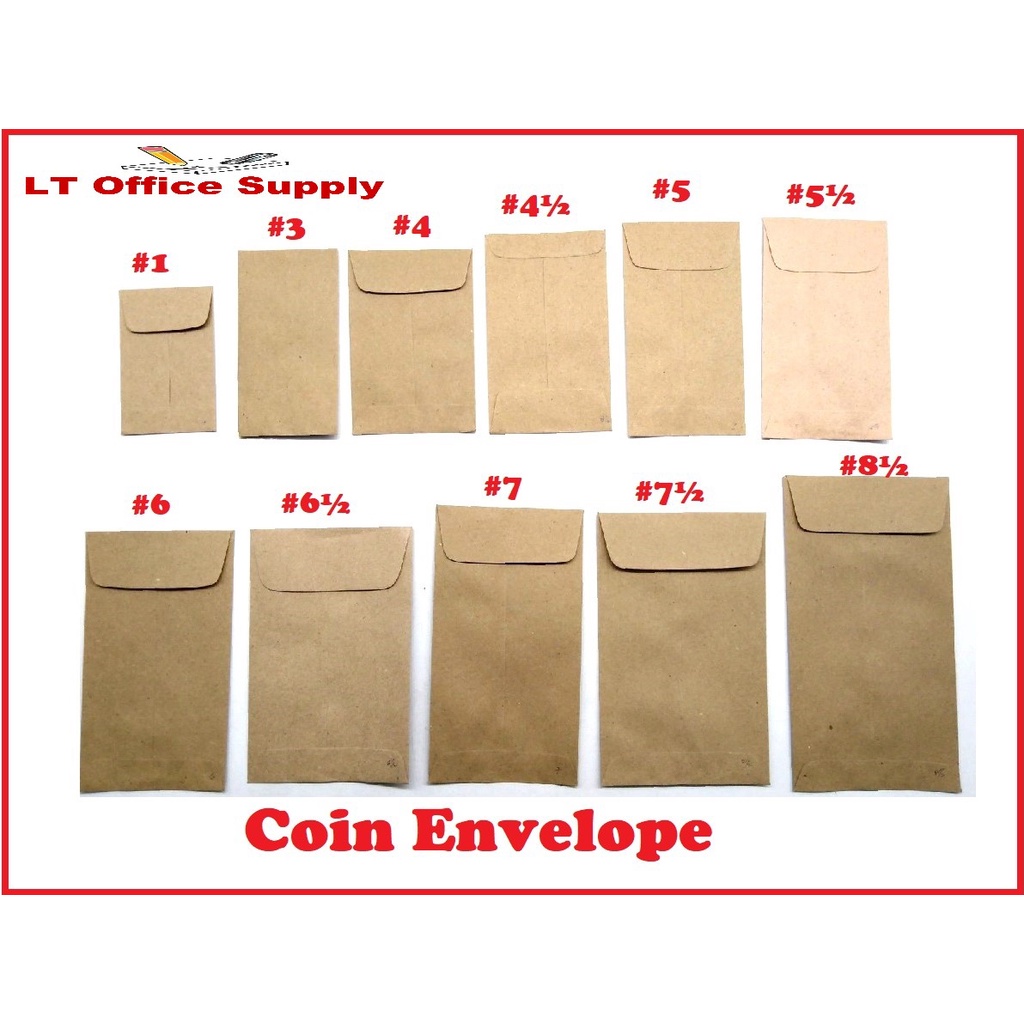 1Box/500pcs Kraft Paper Coin Envelope | Shopee Philippines