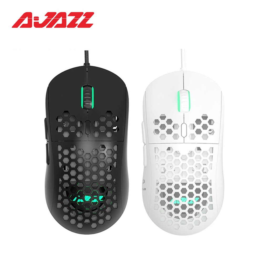 Ajazz AJ380 Upgraded Gaming Mouse Lightweight RGB Backlight Honeycomb ...