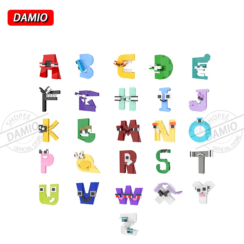 26 Letters MOC Legendary alphabet lore A Z Children Enlightenment ...